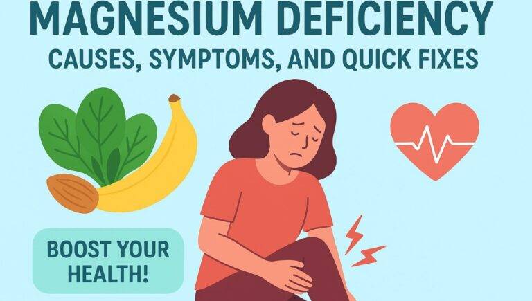 Magnesium Deficiency: Causes, Symptoms, And Quick Fixes